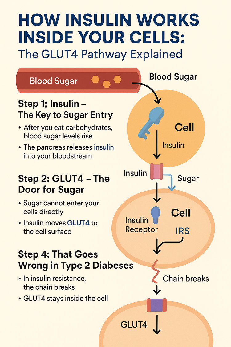 How Insulin Works: GLUT4 Pathway Explained Simply – Jab Marji